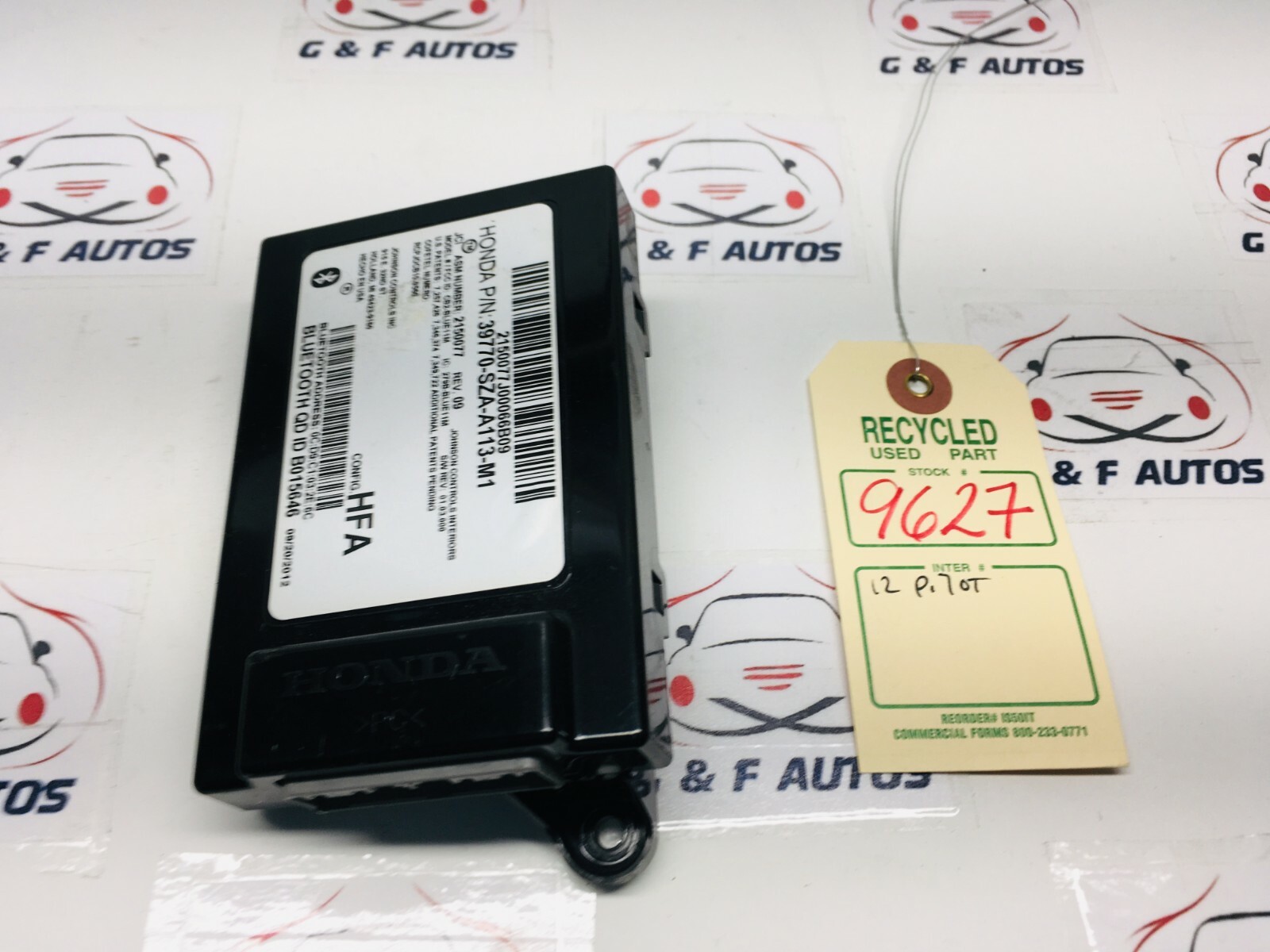 2012 Honda Pilot Bluetooth Communication Module OEM 39770-SZA-A113-M1 ...