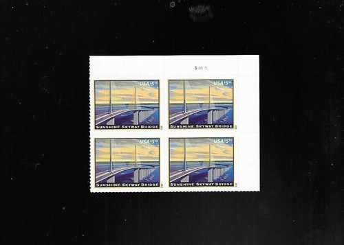 US STAMPS # 4649 SUNSHINE SKYWAY BRIDGE MNH PLATE BLOCK $ 5.15 | eBay