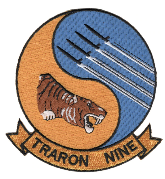 4.5" NAVY VT-9 STRIKE FIGHTER TRAINING SQUADRON TRARON NINE EMBROIDERED ...