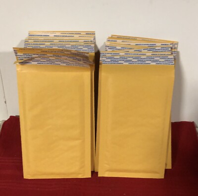 LOT 20 SMALL MAILING ENVELOPES 8x5 BROWN PADDED SELF ADHESIVE 7x4 ...