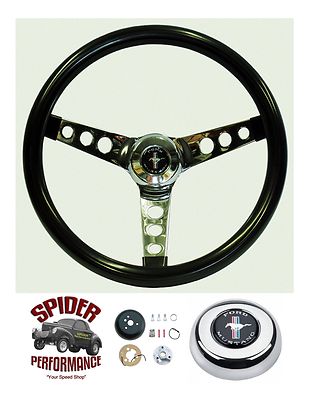 1965-1969 Mustang steering wheel PONY 13 1/2" HIGH GLOSS | eBay