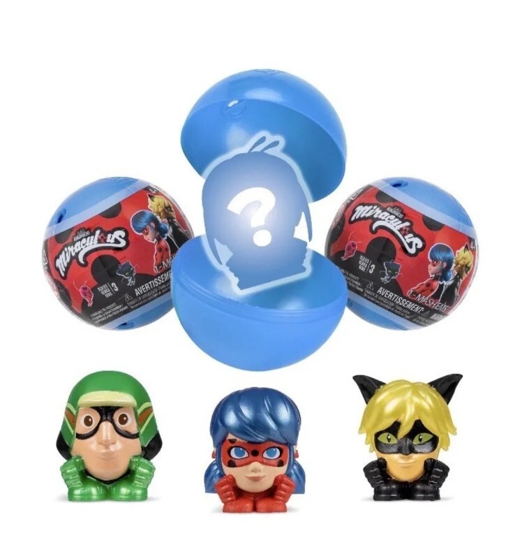 ( 5 ) Mash'ems Miraculous Ladybug Squishy Surprise Toy Characters ...