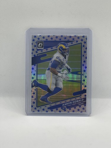 2021 Panini Donruss Optic Aaron Donald #187 Blue Stars Los Angeles Rams H21 | eBay