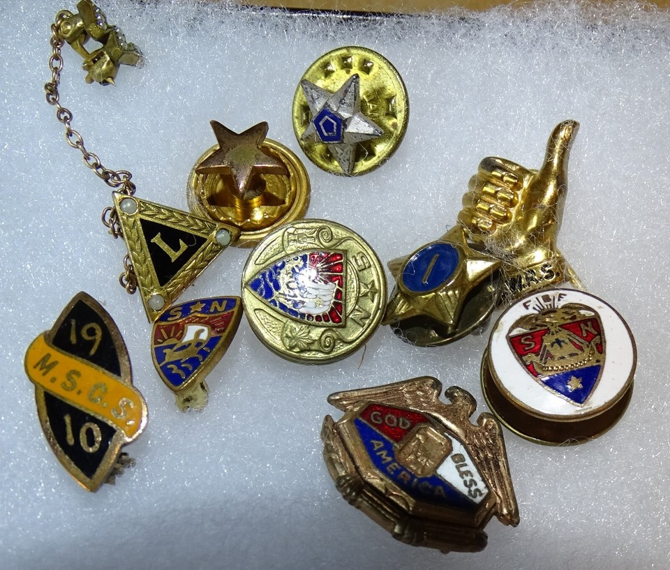 10 tiny pins from estate sale - God Bless America | eBay