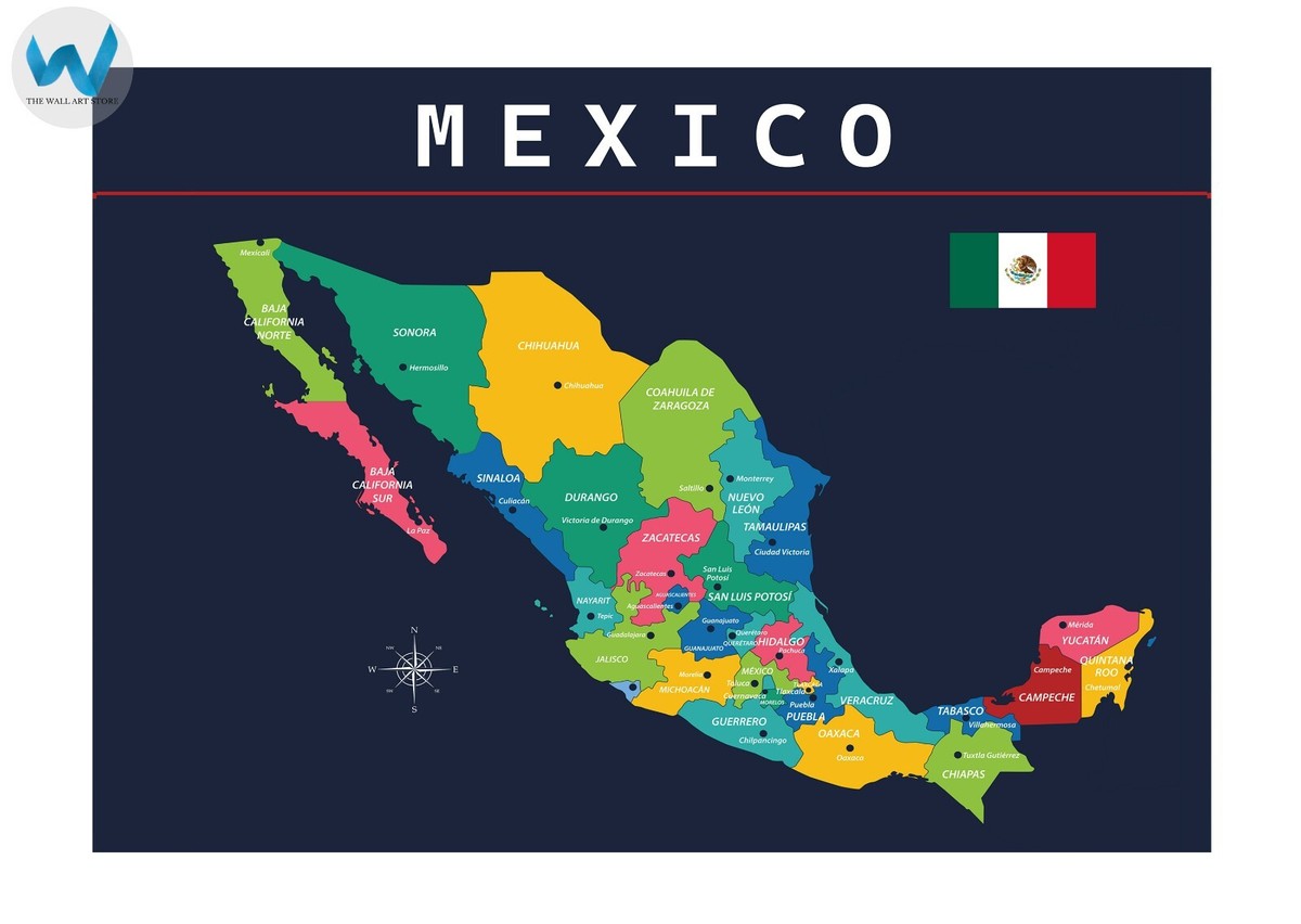 Mexico Map Clipart