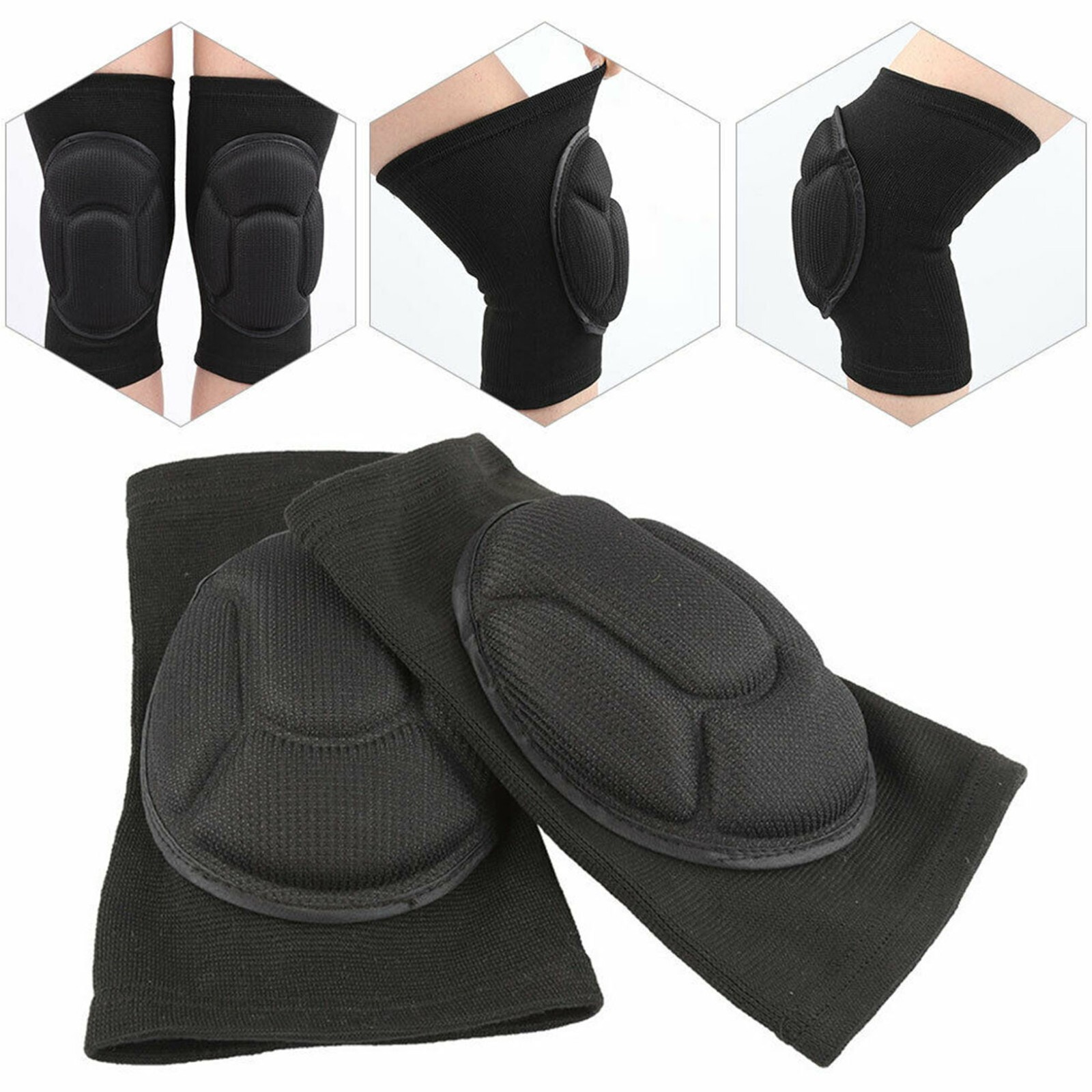 1 Pair Professional Knee Pads Construction Comfort Leg Protectors Work ...