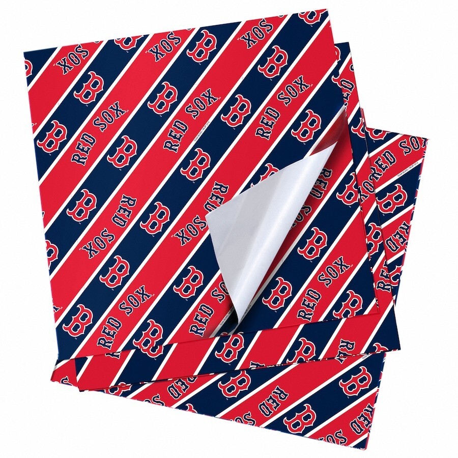 Lot of 2 Packs Boston Red Sox 20 x 30 Inch Wrapping Paper Sheets 6 ...
