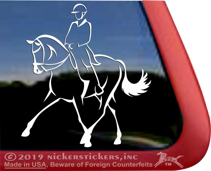 Dressage Horse | High Performance Vinyl Equestrian Horse Window Decal ...