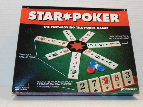 STAR POKER, The Fast-Moving Tile Poker Game, from Pressman, 1994 | eBay