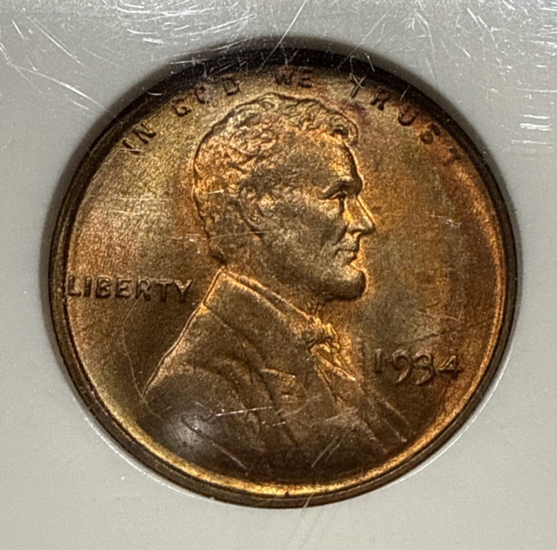 1934 Lincoln Wheat Cent Key Date NGC MS65 RB Red Brown Penny (G45) | eBay