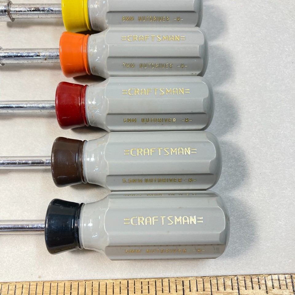 Craftsman Nut Driver Set 8 Pc Stubby 5mm-11mm Metric USA | eBay