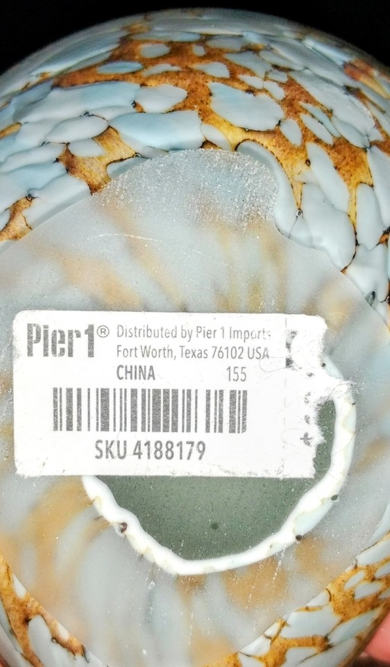 Pier 1 Art Glass (2) Birds Bubble Chubby Body Heavy | eBay