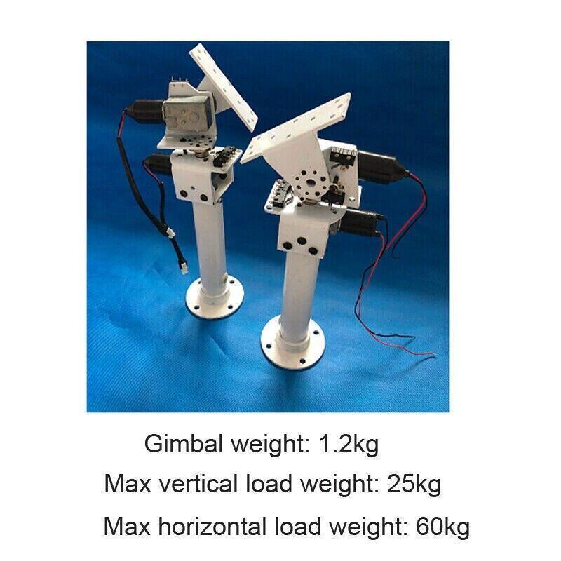 DC Dual-axis Gimbal For Solar Tracking Monitor Large Load High Torque X ...