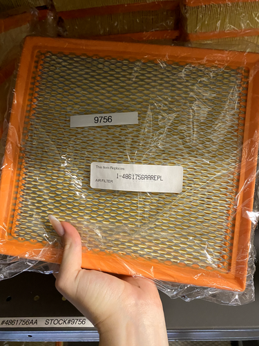 Air Filter - Mopar (4861756AA) 2011-2023 Dodge Durango, Jeep Grand ...