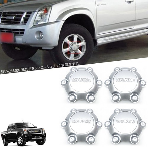WHEEL CAP CENTER HUB COVER 4 PIECE FOR ISUZU D-MAX PICKUP HOLDEN RODEO ...