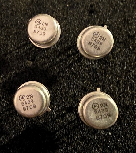 4 X 2N3439 NPN SI Medium Power Transistor 350V 1A 10W 15MHZ - MOTOROLA ...