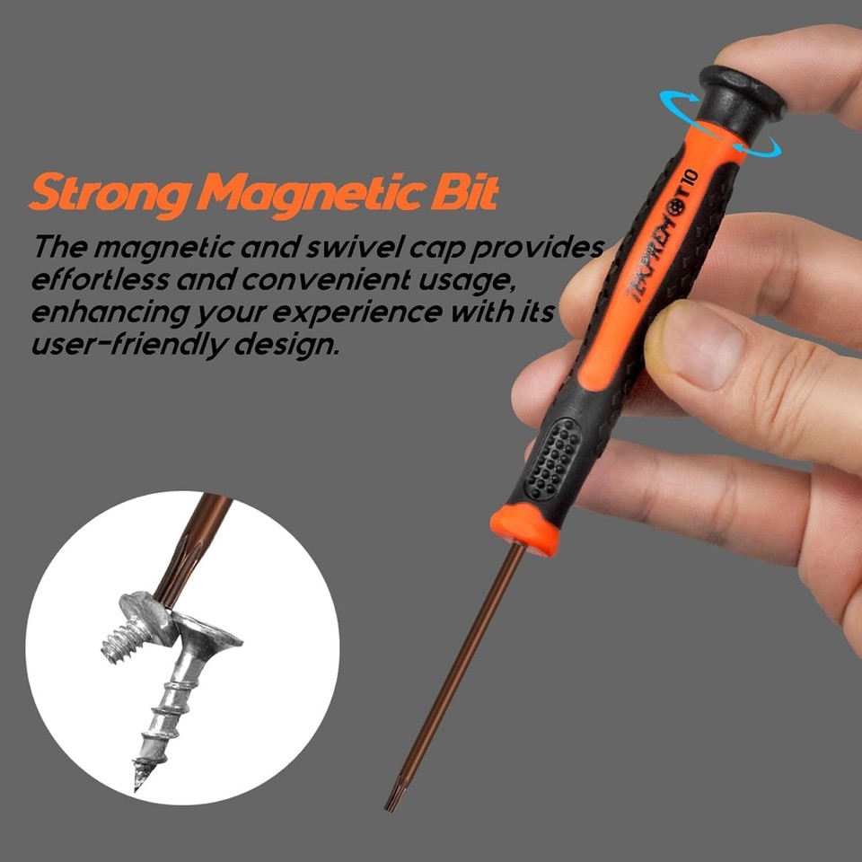 8 in 1 Small Torx Screwdriver Set with T3 T4 T5 T6 T7 T8 T9 T10 Torx ...