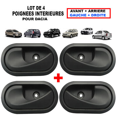 4 Left Right Handle Black Dacia Duster Logan Sandero 826730336R ...