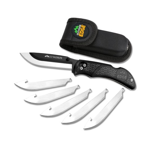 Outdoor Edge RazorLite - Replaceable Blade Folding Hunting Knife with ...