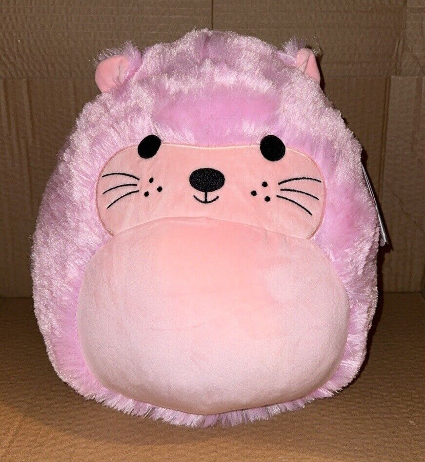 Squishmallow 12" Anu the Pink Fuzzy Otter Fuzz-A-Mallow PLUSH NEW | eBay