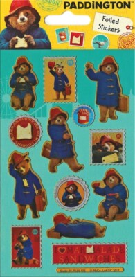 Paddington Bear Fun Foiled Stickers sheet Official Product over 15 ...