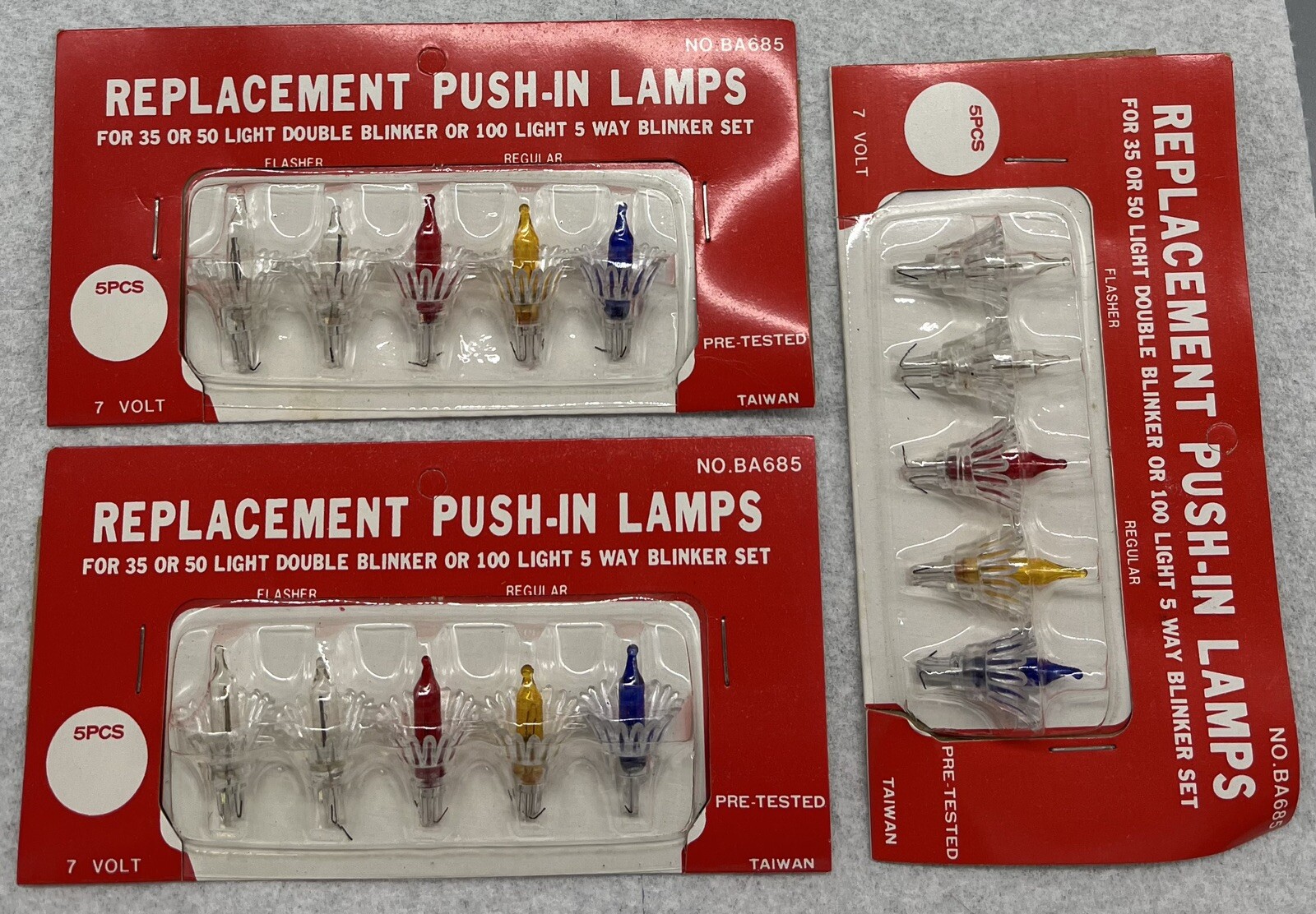 Vintage Lot of Colored Fancy Flower Petal Reflector Christmas Lights ...