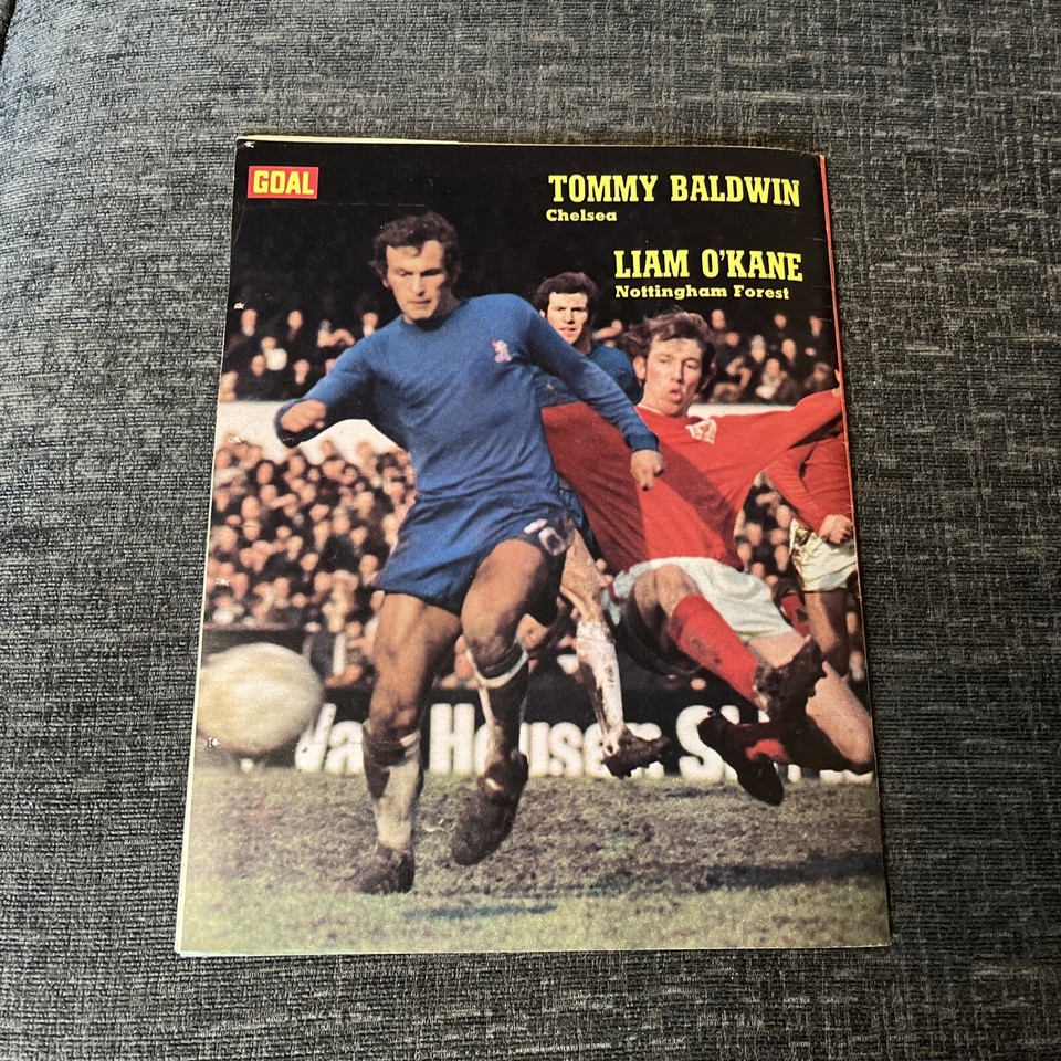 Goal Magazine 20 Feb 1971 Paul Reaney Peter Storey Mick Mills Joe ...