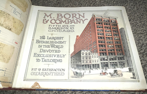 M. Born Company Tailors Sample Book 1912-13 'Born's Blue Book ...