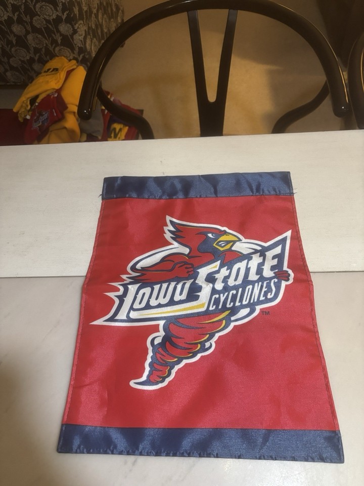 Iowa State Cyclones vintage 90s logo nylon garden flag | eBay