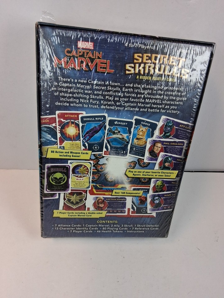 Marvel Captain Marvel Secret Skrulls Hidden Identity Game NEW SEALED | eBay