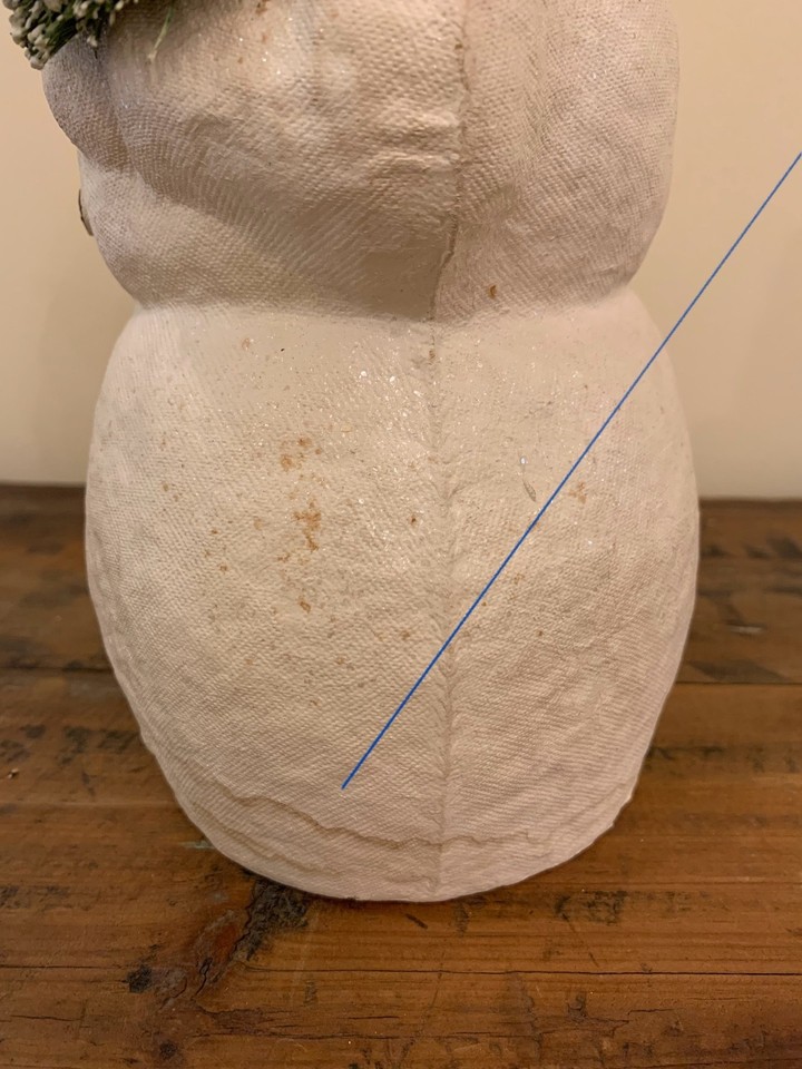 VINTAGE Paper Mache KENTUCKY TAVERN Christmas ADVERTISING SNOWMAN w ...