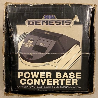 1989 SEGA GENESIS POWER BASE CONVERTER MODEL #1620 IN BOX TESTED WORKS ...