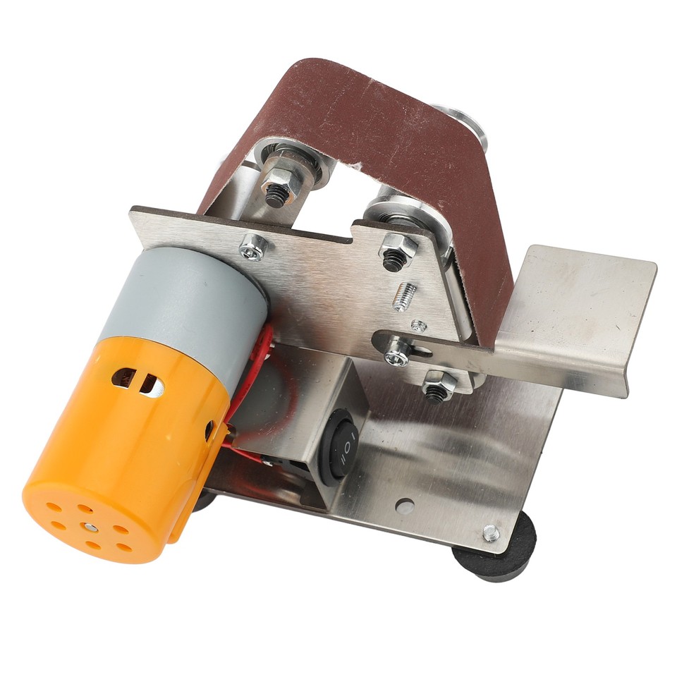 Mini Belt Sander Adjustable Angle Vertical Belt Sanding Benchtop Belt ...