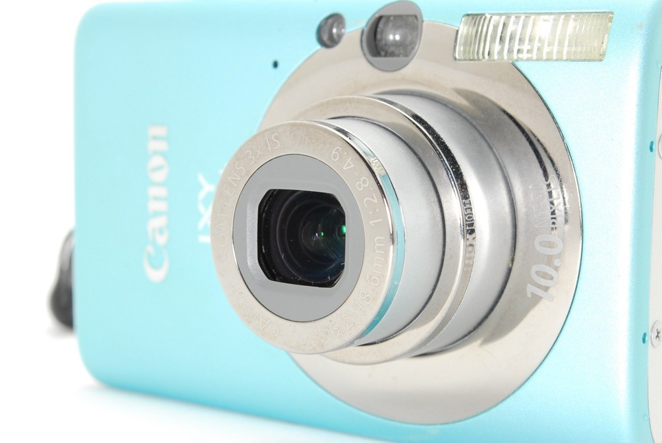 [NEAR MINT] Canon IXY DIGITAL 110 IS Blue 10.0 MP Digital Camera w ...