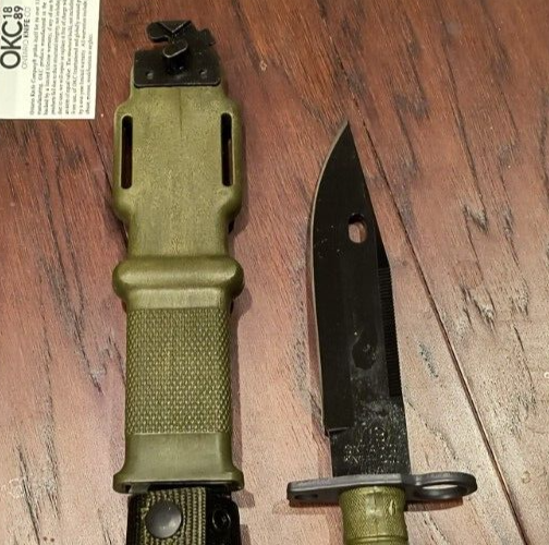 Vintage OKC M9 Wire Cutter Knife Sawback Bayont Ontario Knife Co NIB ...