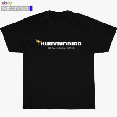 New Shirt Humminbird Fishing Logo Black T-Shirt Size S-3XL | eBay
