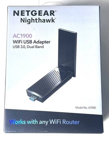 Netgear Nighthawk AC1900-A7000 WiFi USB Adapter USB 3.0 Dual Band SK738 ...