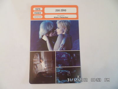 CARTE FICHE CINEMA 1979 ZOO ZERO Catherine Jourdan Klaus Kinski | eBay