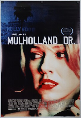 Mulholland Drive original DS movie poster - 27x40 D/S 2001 - Naomi ...