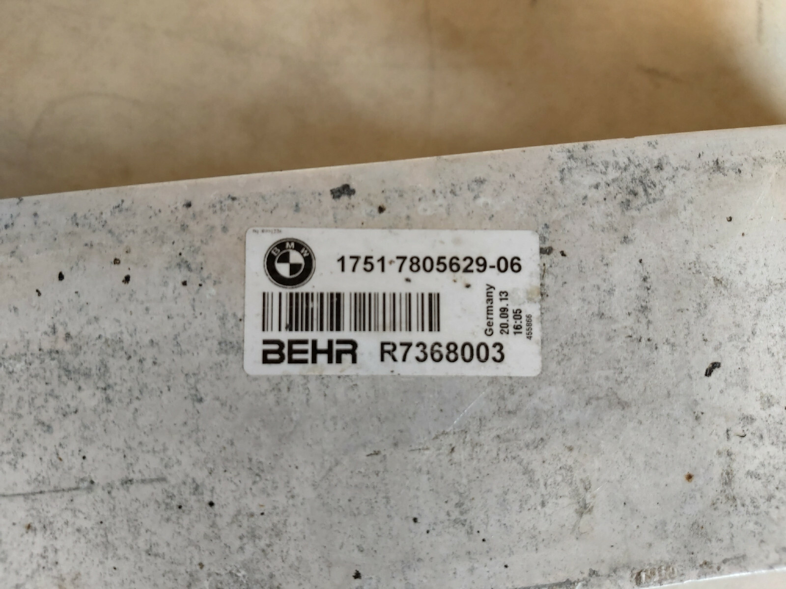 BMW 5er F07 F10 F11 530d INTERCOOLER 17517805629-06 RADIATOR CHARGE AIR ...