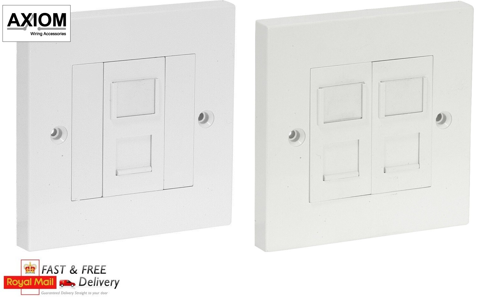 Cat5e RJ45 Network Faceplate Face Plate LAN Patch Single Socket Module ...