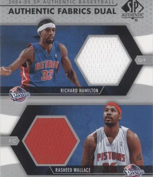 2004-05 SP Authentic - Authentic Fabrics Dual #AF2-HW Richard Hamilton ...