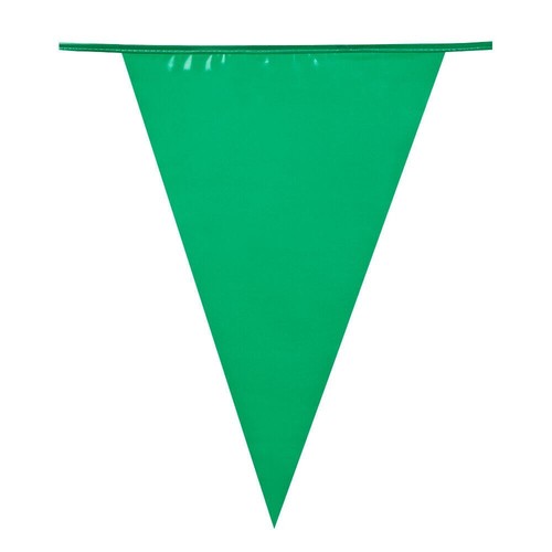 Green Pennant Flag Bunting Decoration 20 Flags - 10m / 33ft Long - New ...