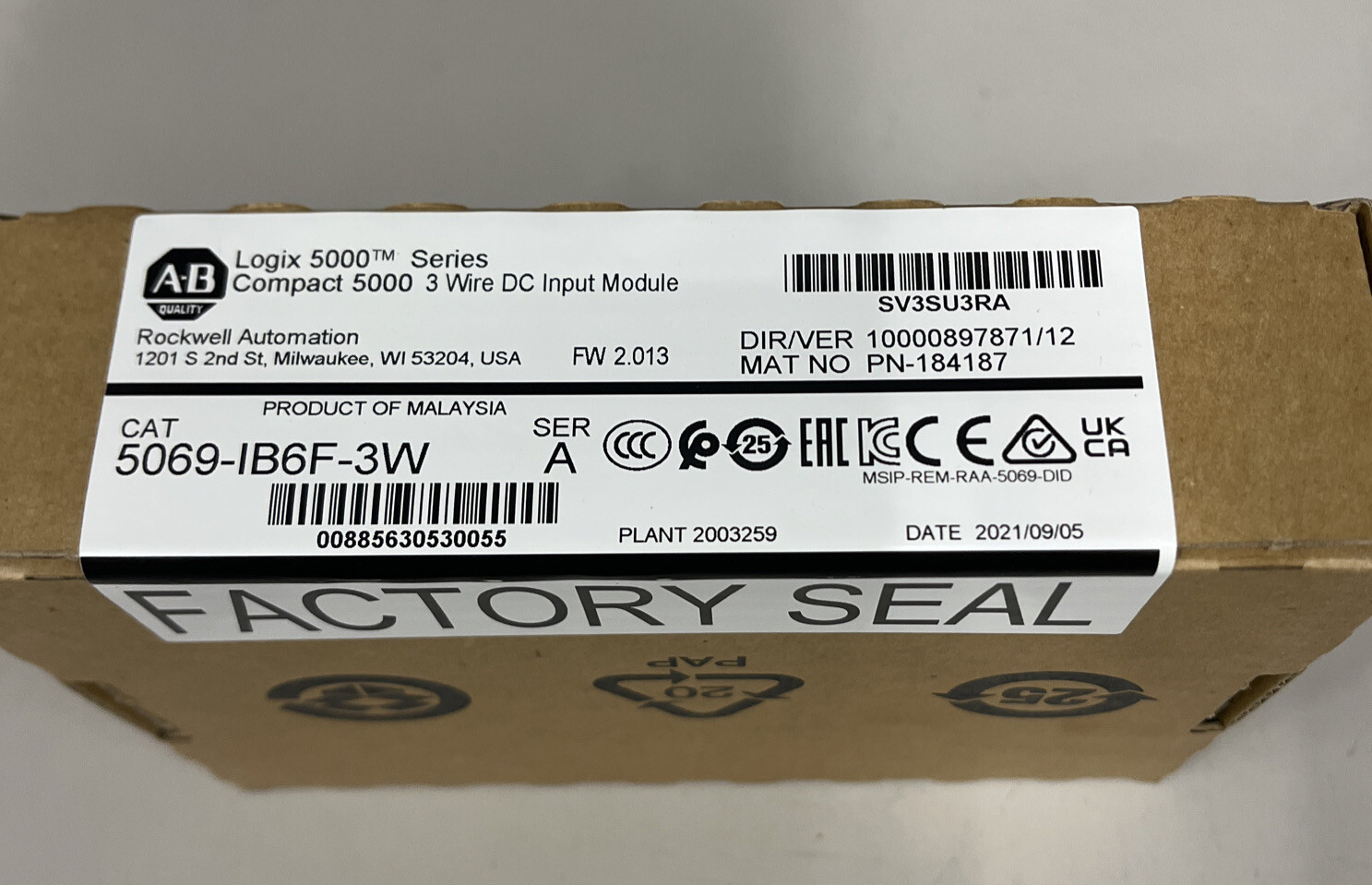 2021 NEW *SEALED* Allen Bradley 5069-IB6F-3W Series A 885630530055| eBay