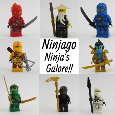 LEGO NINJAGO NINJA's & Allies Cole Jay Kai Lloyd Nya Zane Wu Sensai ...