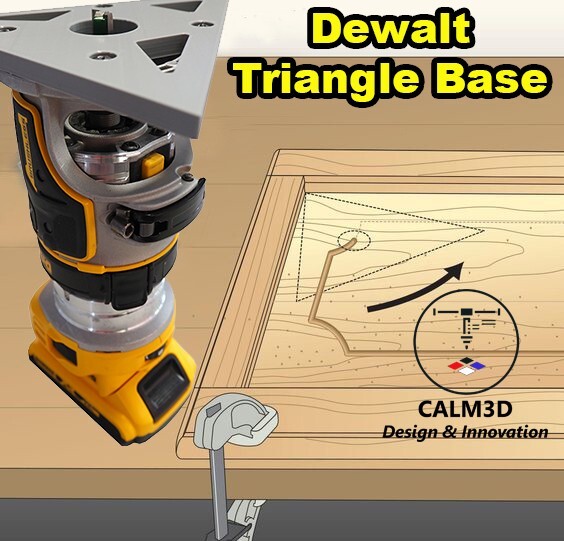 Dewalt DCW600 DCW604 Triangle Trim Router Sub-Base – INC P&P | eBay