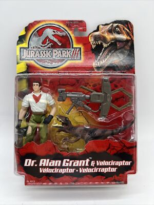 Jurassic Park JPIII 3 Spanish Alan Grant & Velociraptor NEW in Box | eBay