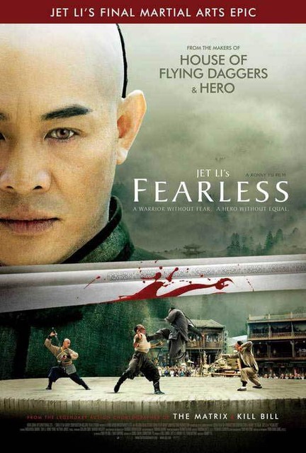 Fearless Movie Poster 27x40 B Jet Li Jon T. Benn Collin Chou Anthony De ...