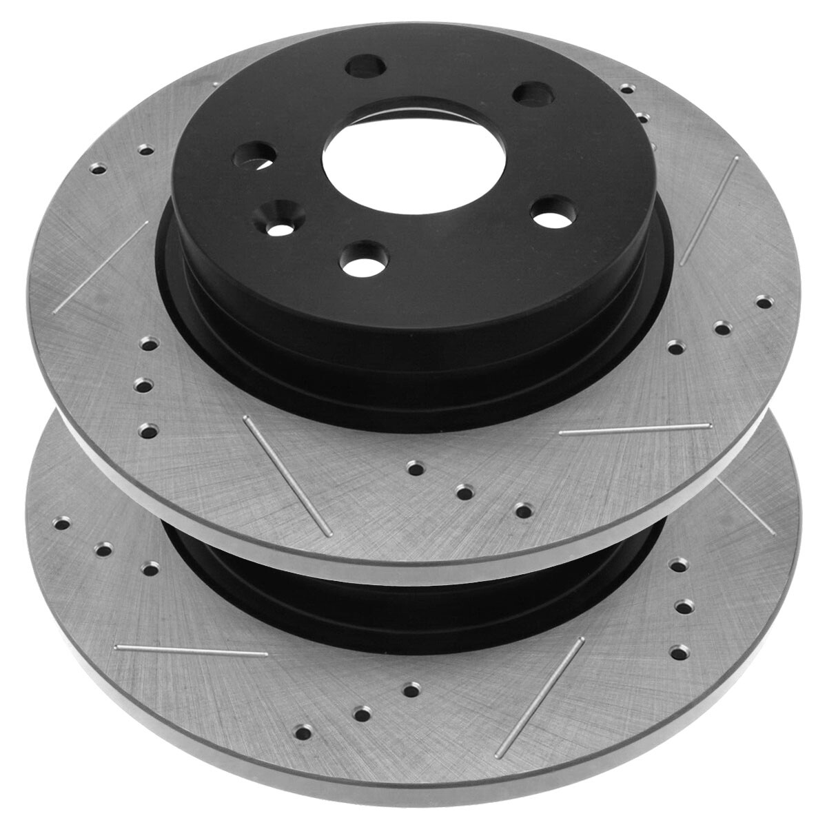 Rear Drilled Slotted Brake Rotors Pair 2 for Chevy Cruze Trax Sonic ...