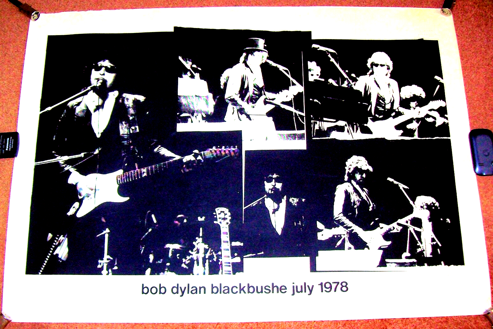 BOB DYLAN CONCERT POSTER LIVE AT BLACKBUSHE JULY 1978 FAT MAN ...